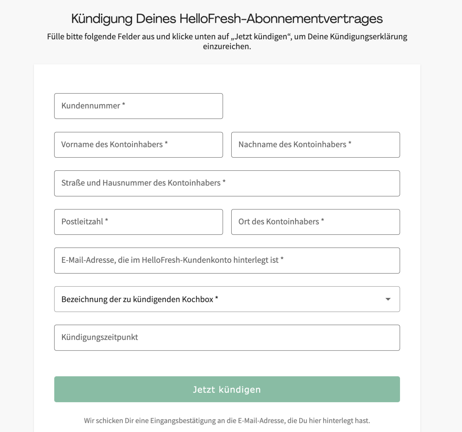 HelloFresh Kündigen Leicht Gemacht – In Drei Schritten (2025)