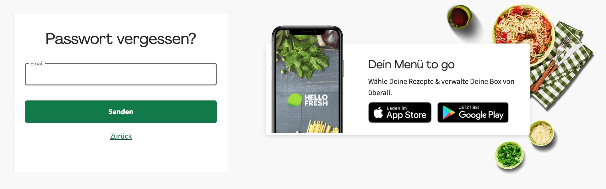 HelloFresh Login 2025 - KOCHBOX